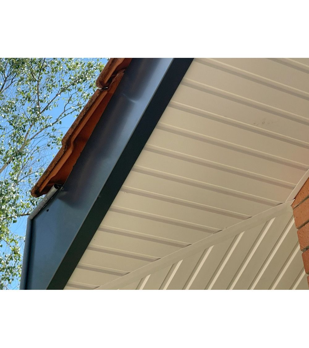 Bandeau de Rive en Aluminium 1 pli couleur sur mesure 1 mm Couleur RAL ...