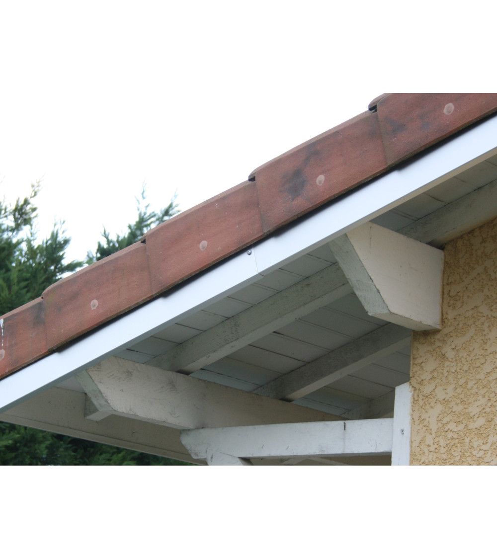 Bandeau de Rive en Aluminium couleur sur mesure Couleur RAL 8019 Brun Gris