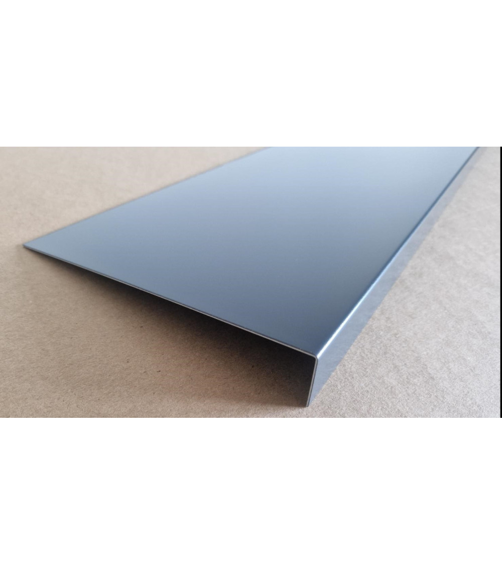 Bandeau de Rive en Aluminium 1 pli couleur sur mesure 1,5 mm Couleur ...